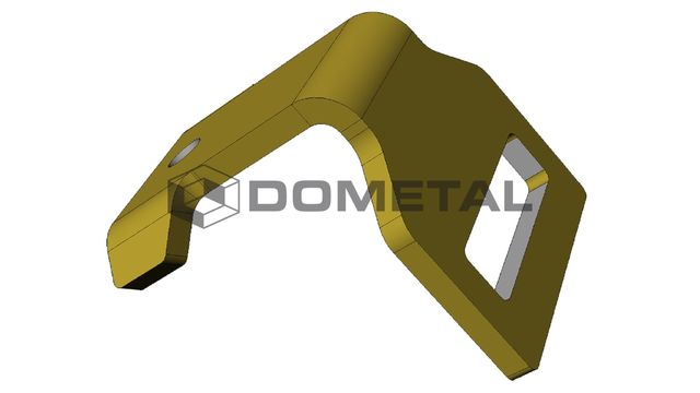 10/11 x 45 Clamp for 60 x 60 bar, yellow - Tine clamps - Dometal ...